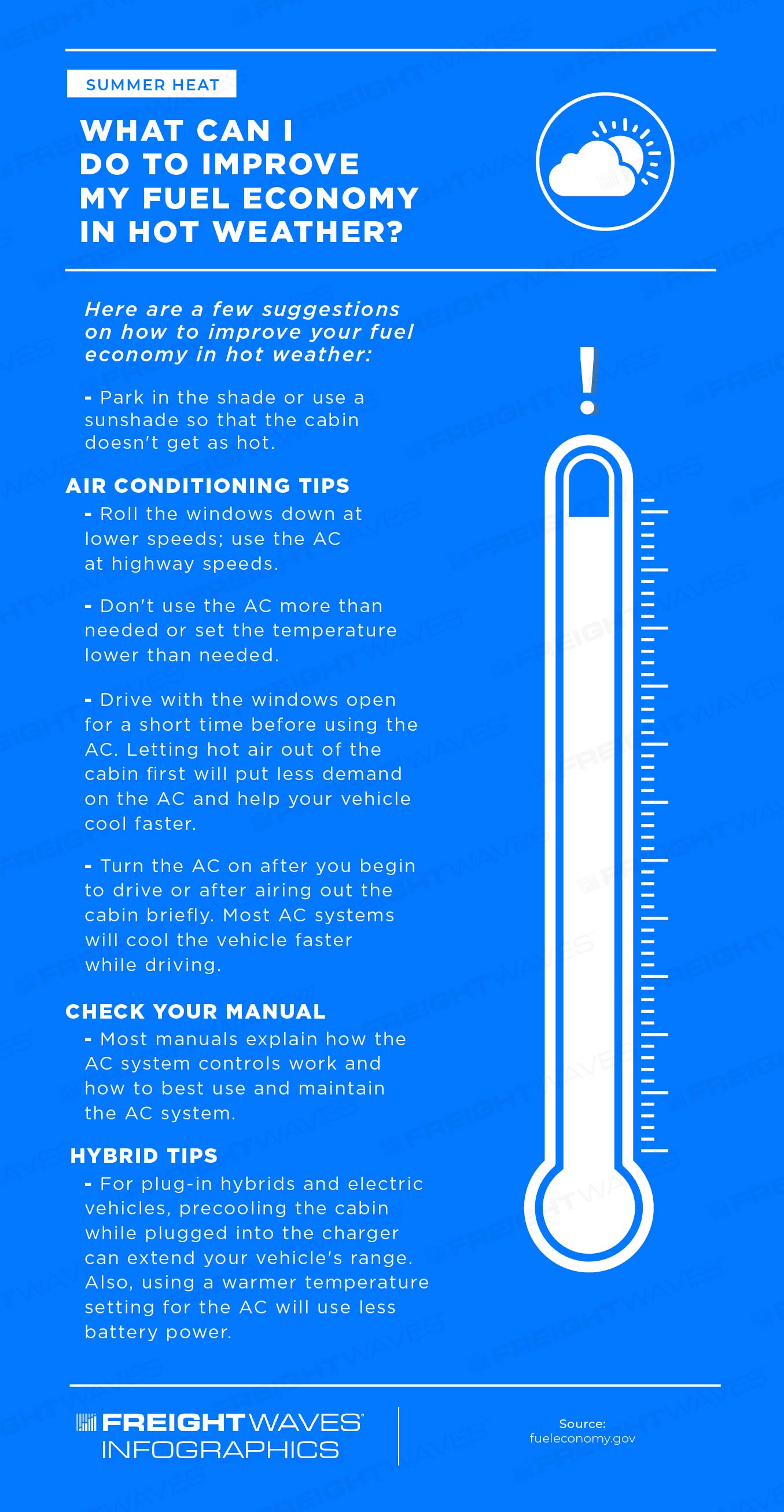 Daily Infographic: What Can I do to Improve My Fuel Economy in Hot ...